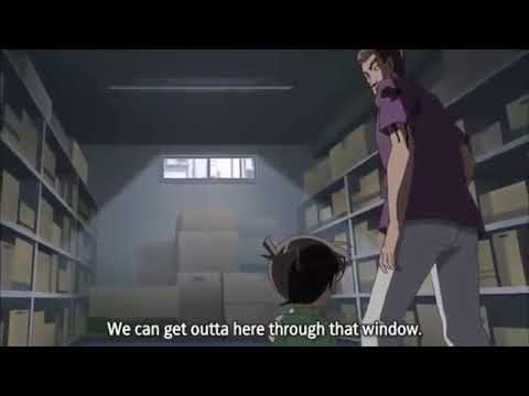 Detective Conan- Conan gets protected by his kidnapper