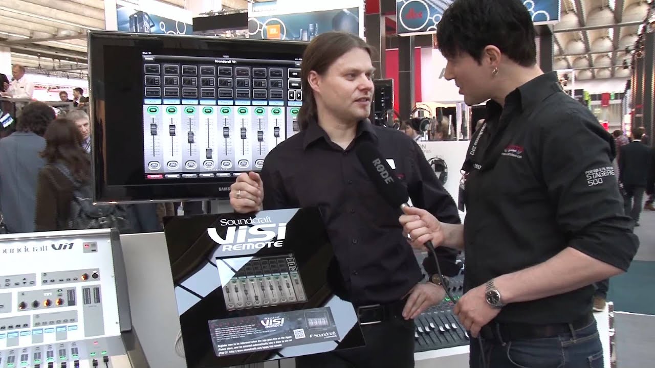 Musikmesse 2012 Frankfurt - Soundcraft VISI Remote for iPad - YouTube