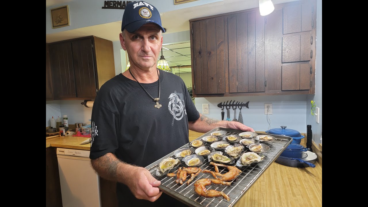 Smoked Frog Legs, Clams and Oyster - YouTube