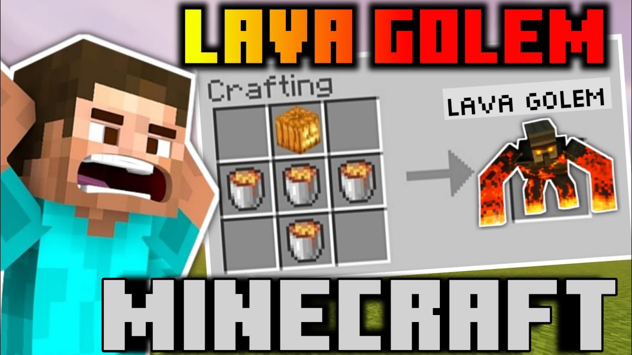 CRAFTING LAVA GOLEM IN MINECRAFT PE || SpieDee || - YouTube