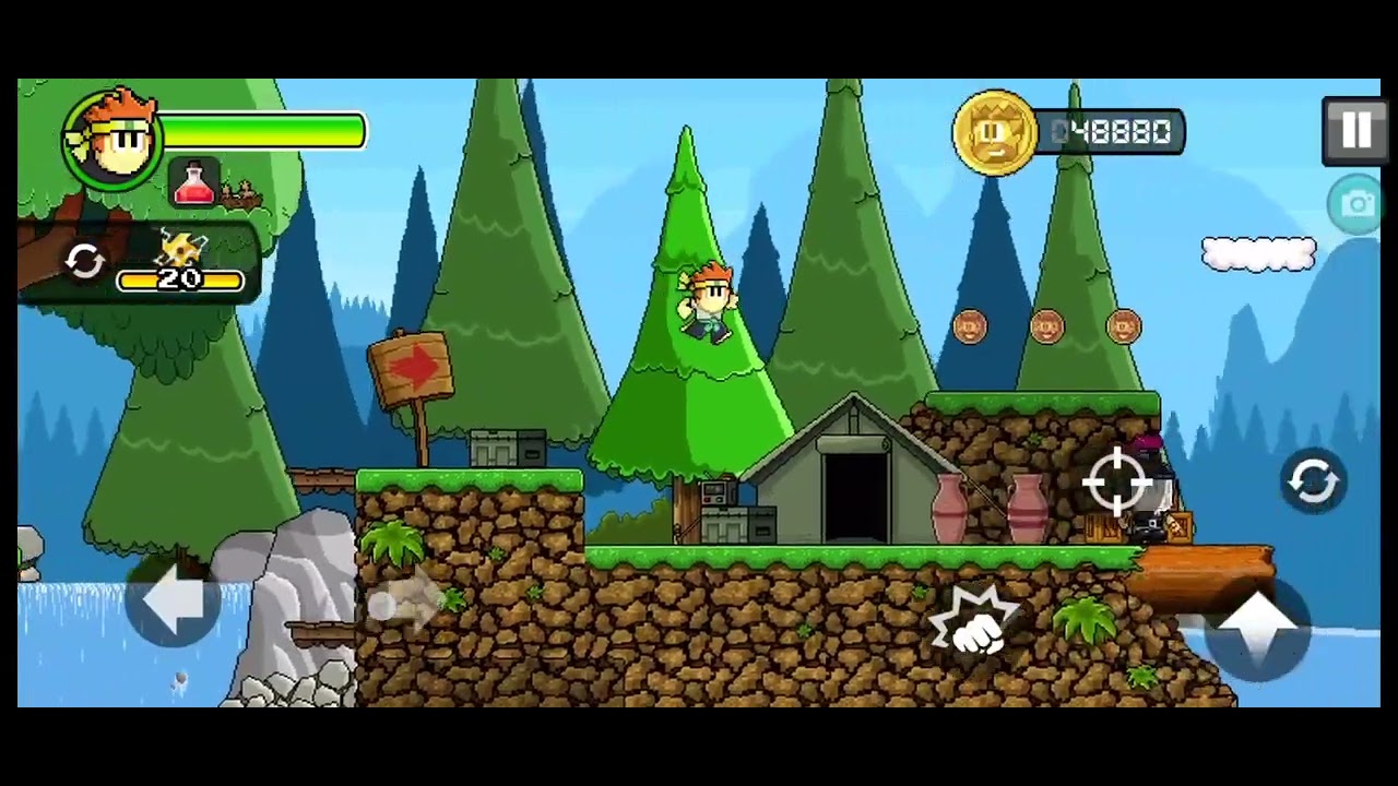 Dan The Man | Level 8-1-1 | All Secret Areas | Dan The Man Game | Retro ...