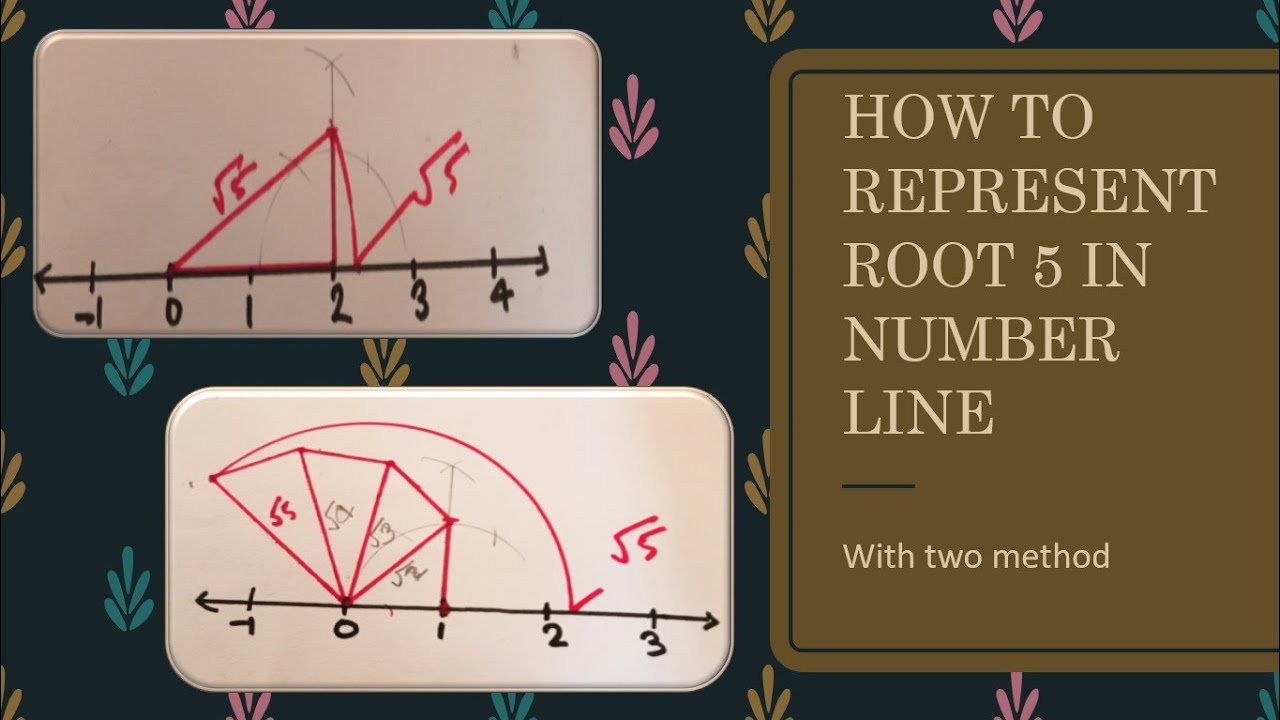 How to represent √5 in number line. With two method - YouTube