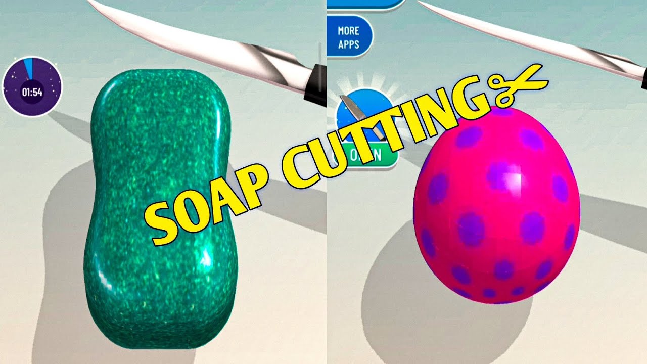 SOAP CUTTING GAME | LEVEL 51 TO 60 | Satisfying game - YouTube
