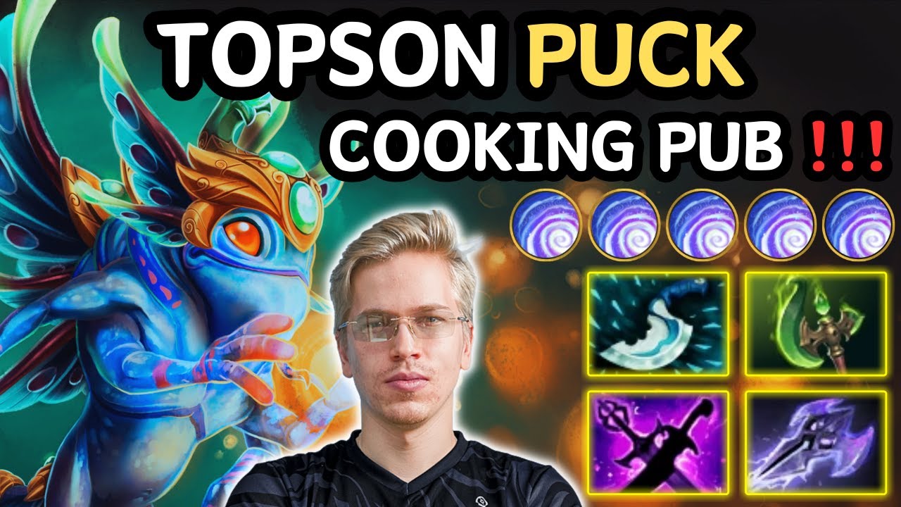 🔥 PUCK Midlane COOKING Highlights From TOPSON 🔥 844 XPM Insane Play ...