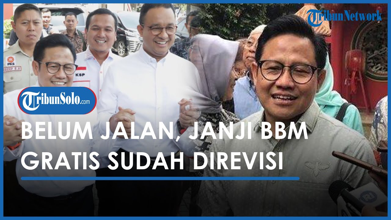 Klarifikasi Cak Imin Soal Janji Bakal Gratiskan Bbm Kalau Jadi Wapres
