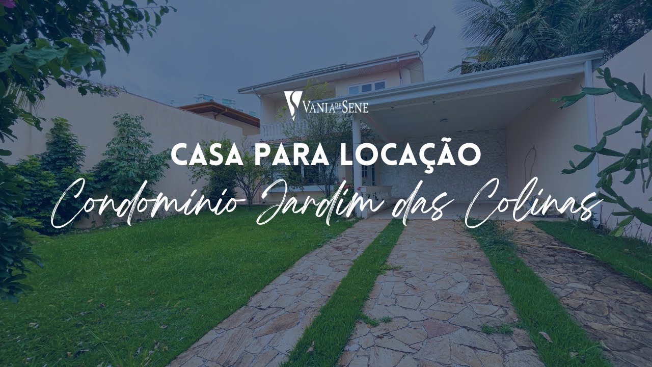 CASA PARA LOCAÇÃO CONDOMÍNIO JARDIM DAS COLINAS Ref.: 2486 - YouTube