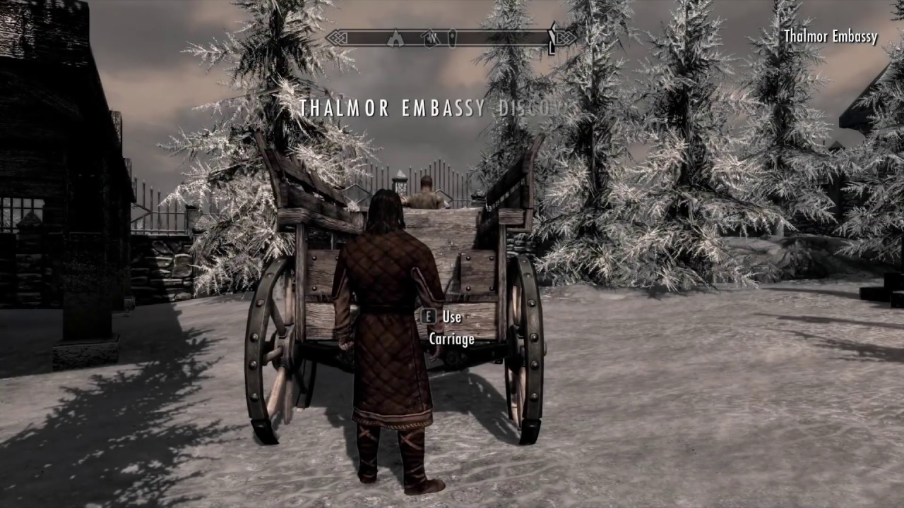Skyrim Enter Thalmor Embassy with weapons and armors - YouTube