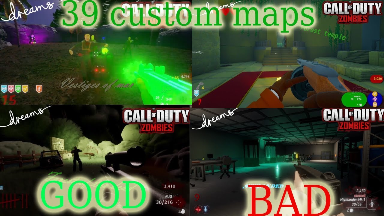 I RANKED 39 Custom Zombie maps from GOOD to BAD (Dreams PS4) - YouTube