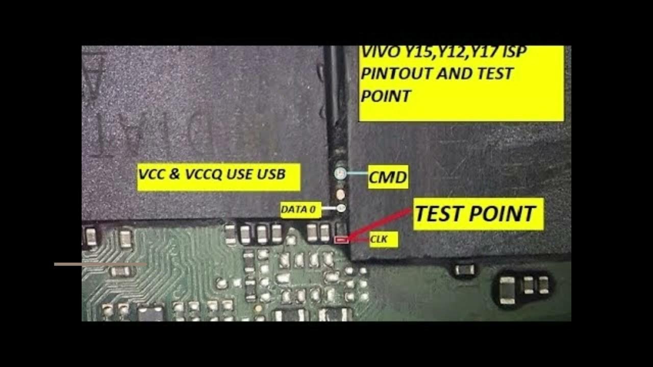 Vivo Y3 Y17 PD1901 Test Point - YouTube