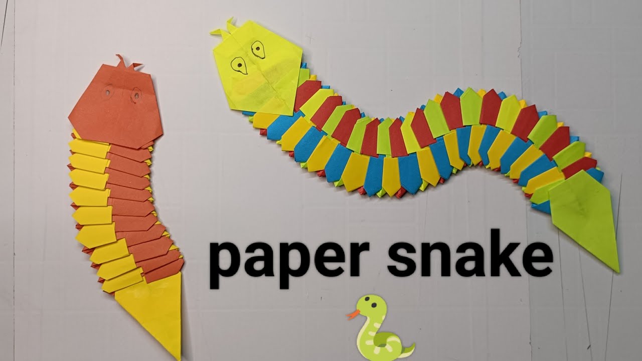 Origami Snake ||How to make step by step|| - YouTube