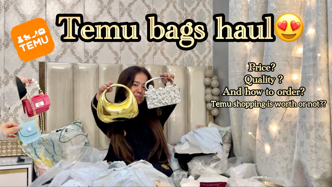 Temu bags haul | price and quality detail review | temu shopping is ...