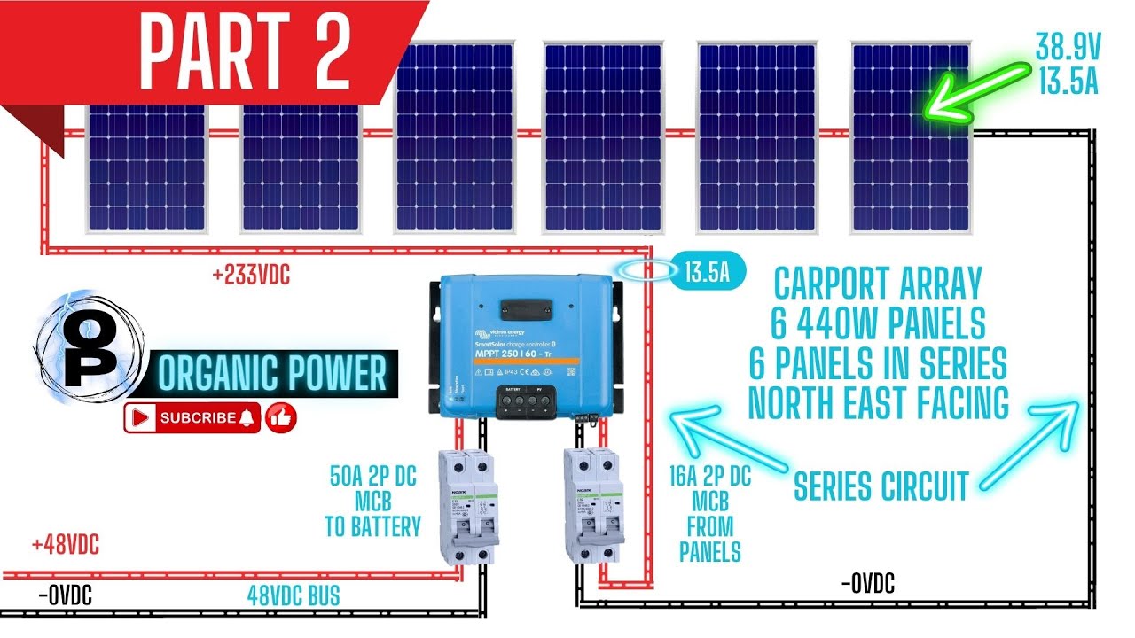 How To EASILY Connect Your Bifacial Solar Panels To A VICTRON Multiplus ...