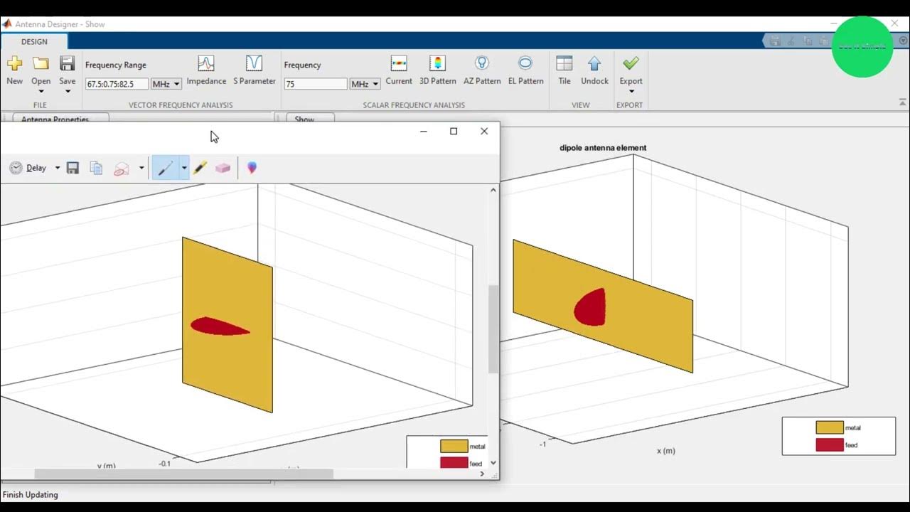 Dipole antenna in Matlab tutorial - YouTube