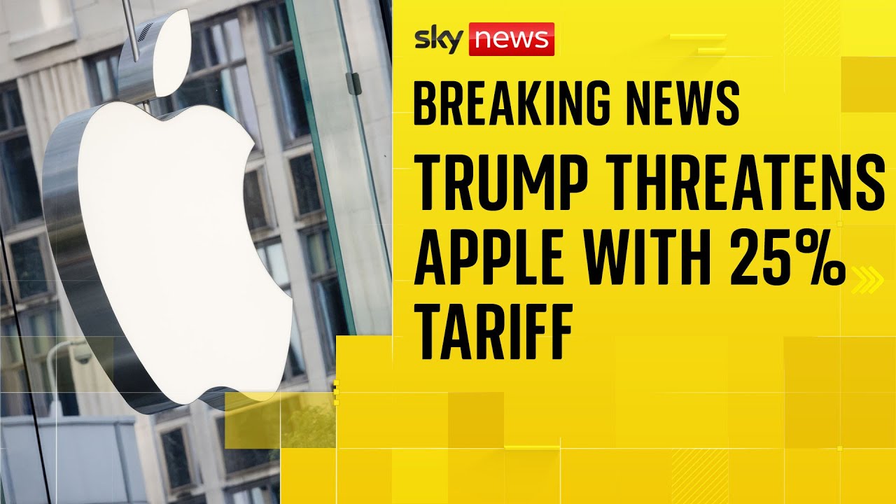 Donald Trump threatens EU and Apple with major new tariffs - YouTube