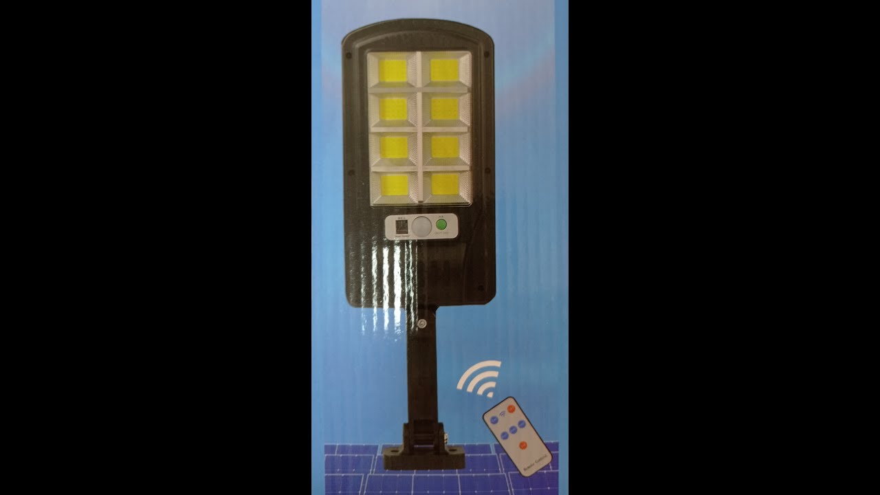 Вуличний ліхтар Solar Light BK120 6COB - YouTube