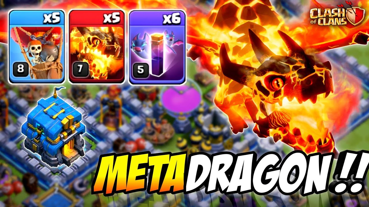META DRAGON !! CARA MENGGUNAKAN SUPER DRAGON & BAT SPELL | STRATEGI TH ...