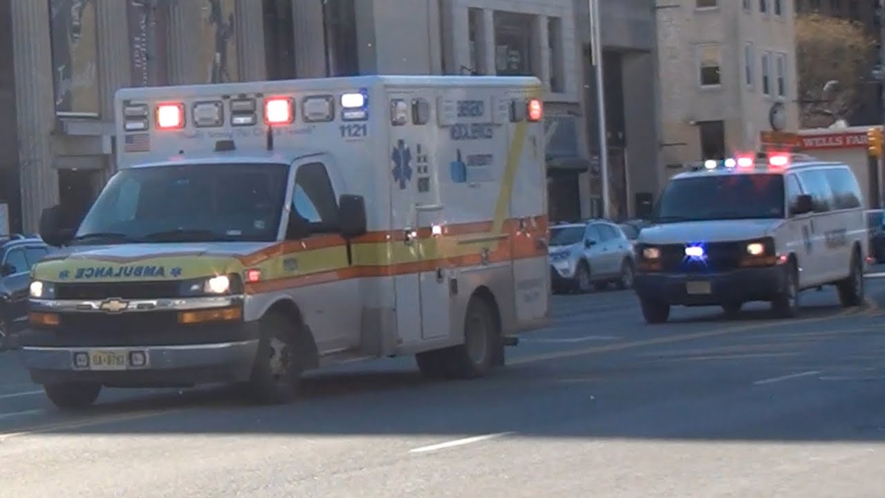 UMDNJ Ambulance (1121) & NJDOC Unit (2116) Responding 1-21-24 - YouTube