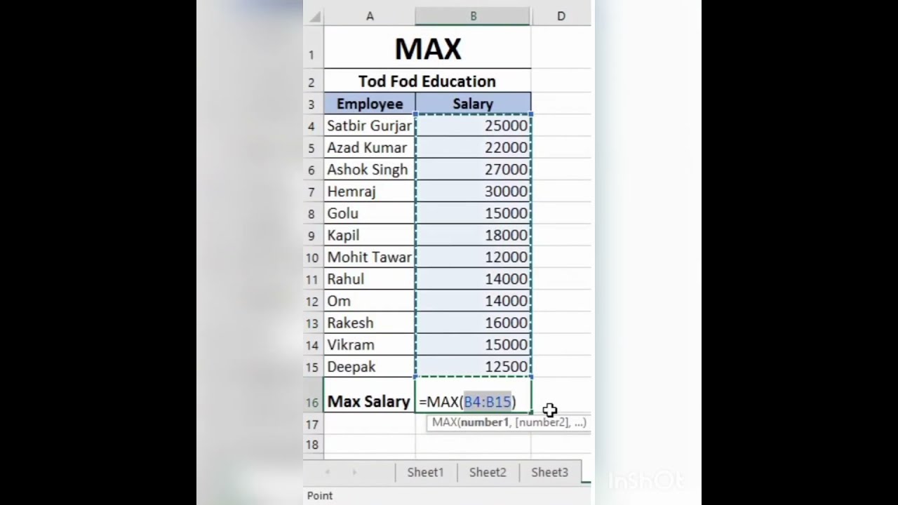 Best Trick Max Value In Excel Max Value Excel Max YouTube Best Trick Max Value In Excel Max Value Excel Max YouTube