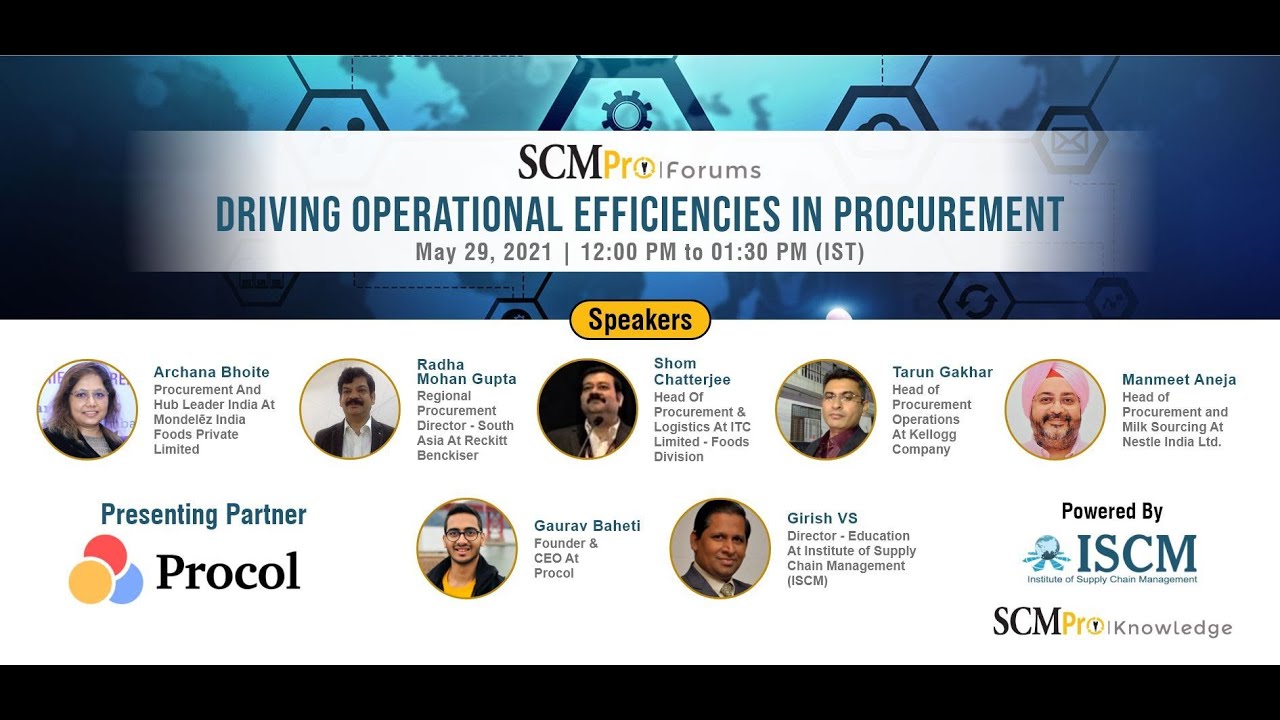 Driving Operational Efficiencies in Procurement [Procol Webinar] - YouTube