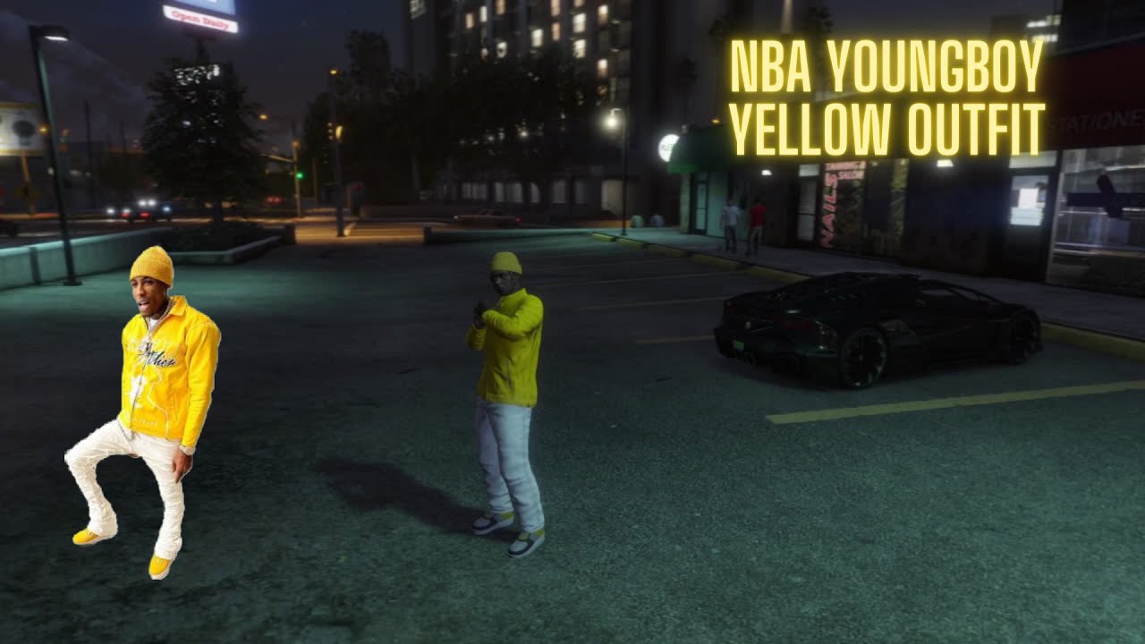 GTA 5 NBA YoungBoy Yellow Outfit Tutorial - YouTube