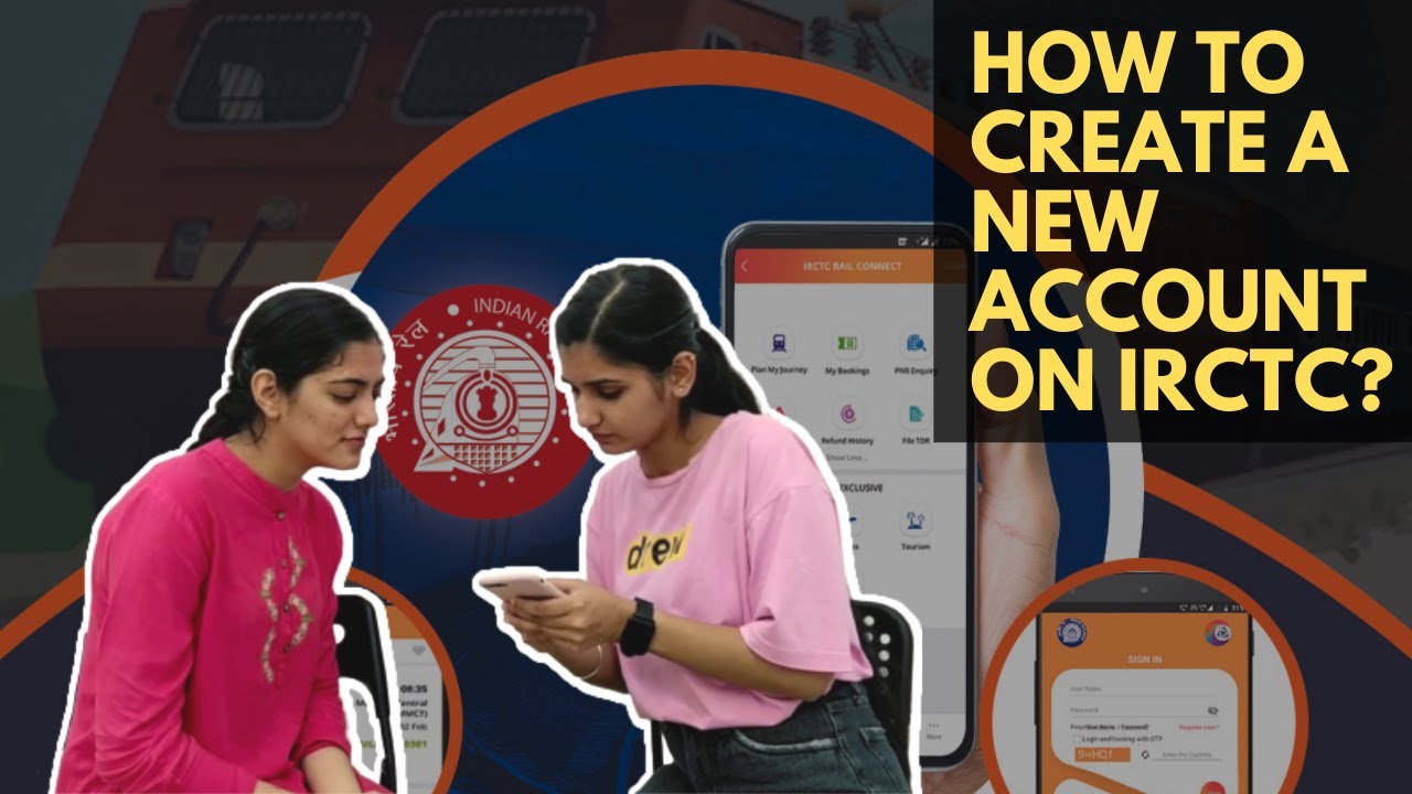 How to create a new account on irctc? - YouTube