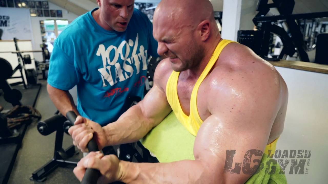 Kristoffer Berner training Chest&Biceps 06.2016 - YouTube