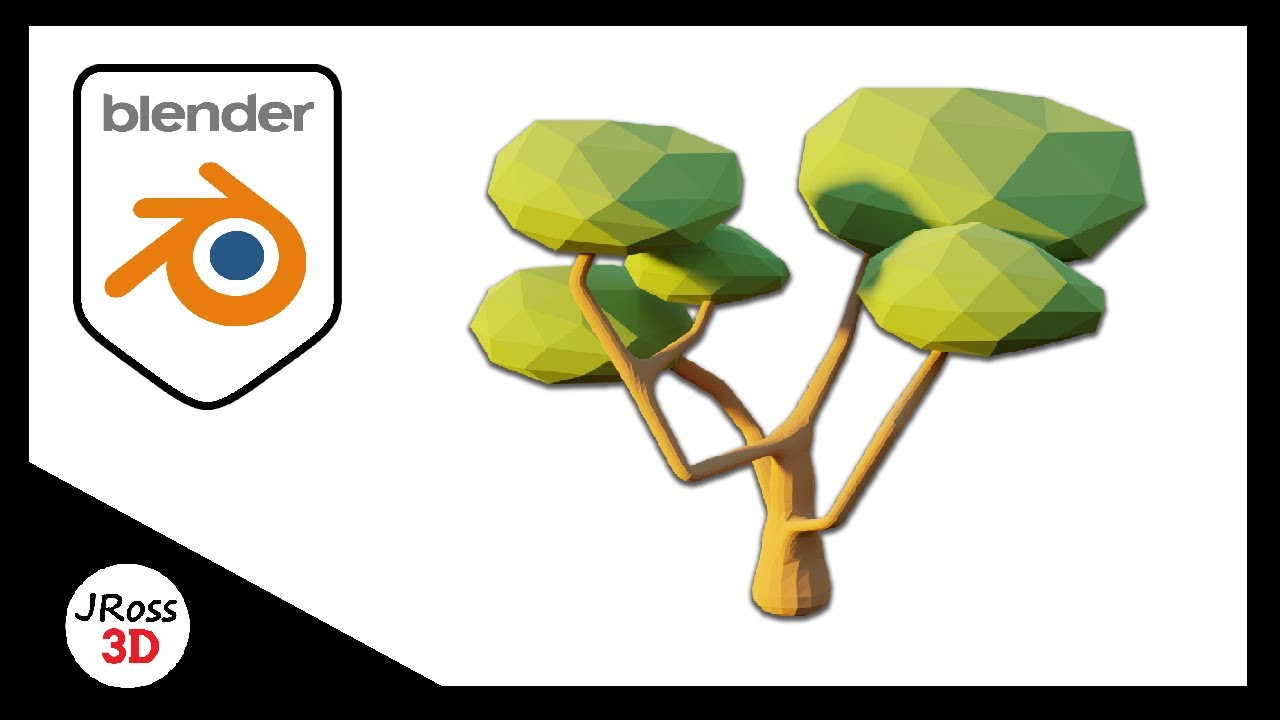 Bush 🌳 Low Poly Blender Tutorial - YouTube
