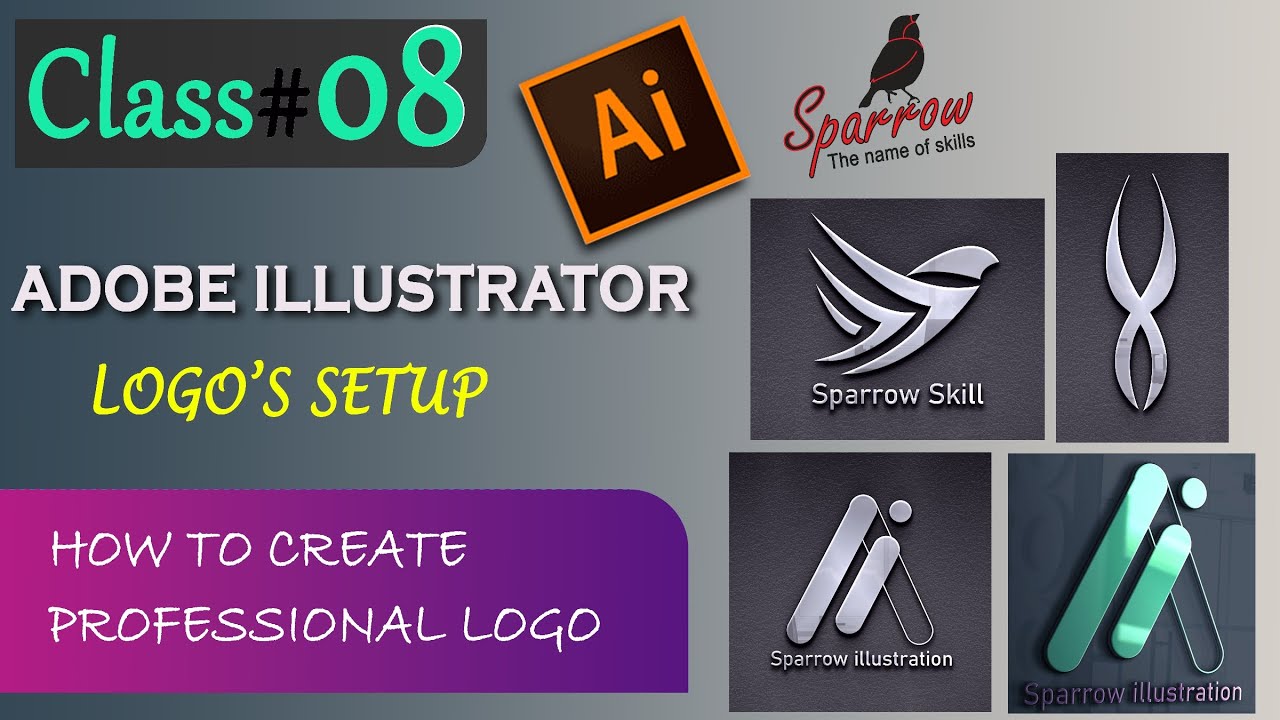professional Logo Design in illustrator | How to Make Logo | Gfx Design ...
