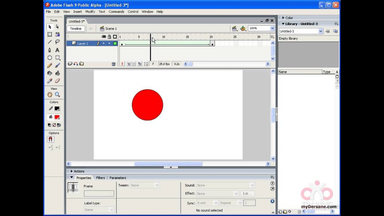 9_02 Shape tween efekti - 1 - YouTube