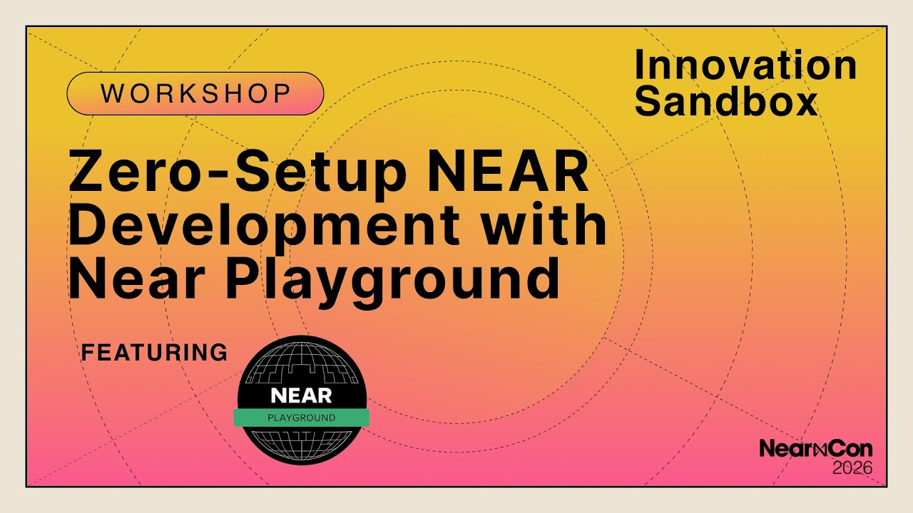 Zero-Setup NEAR Development with Near Playground - YouTube