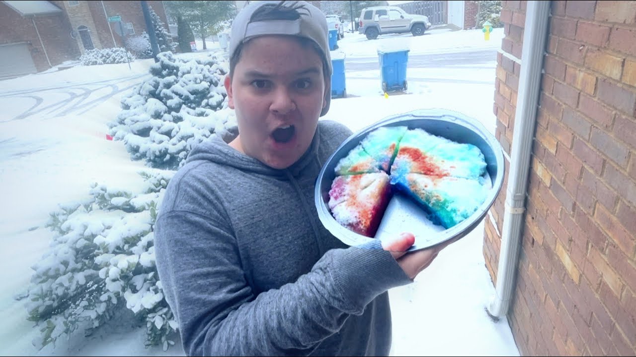 I Made A Snow Pie - YouTube