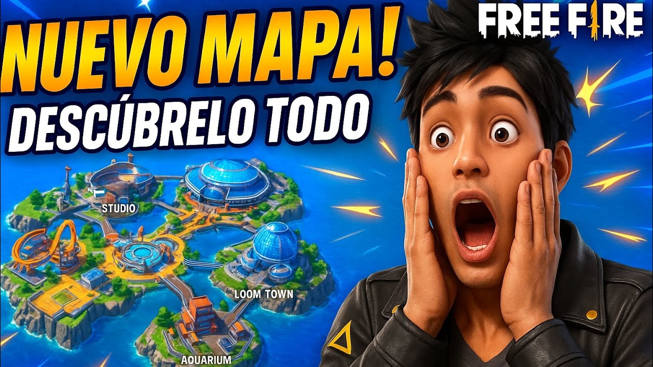 “Explorando el NUEVO MAPA de Free Fire | Secretos, Spots y Rotaciones ...