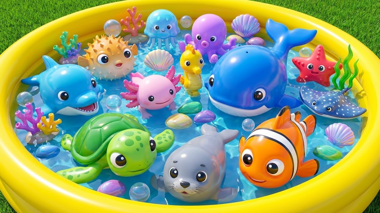 Sea Animals for Kids | Jellyfish, Dolphin & Clownfish | Educational ...