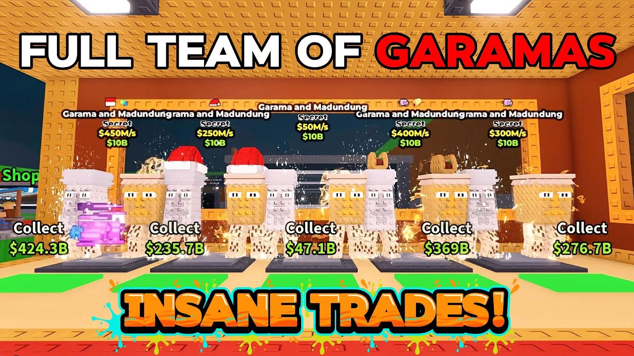 HOW I GOT A FULL TEAM OF GARAMAS FROM TRADING IN STEAL A BRAINROT ...
