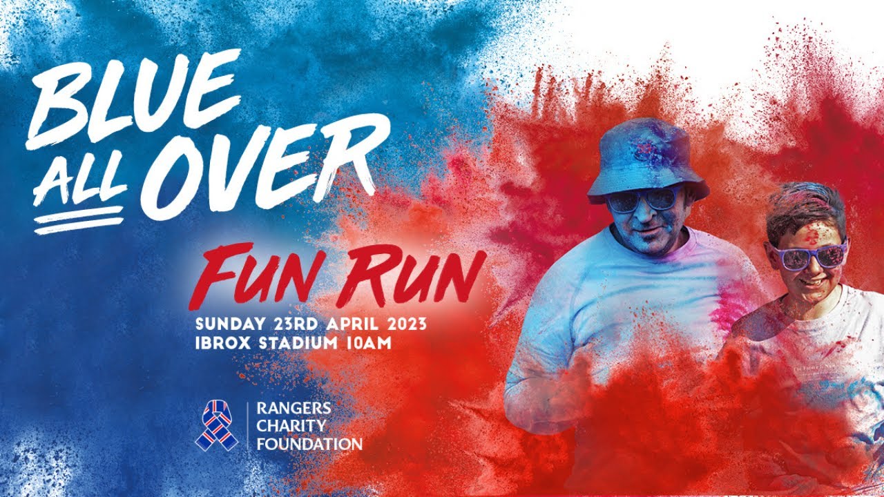Blue All Over Fun Run 2023 with Marvin Andrews and the Rangers Charity ...