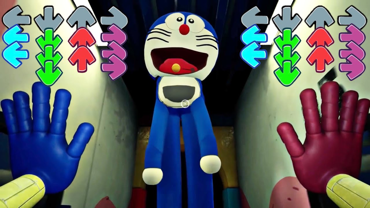 Doraemon in Poppy Playtime vs FNF! Huggy Wuggy is Doraemon vs Friday ...