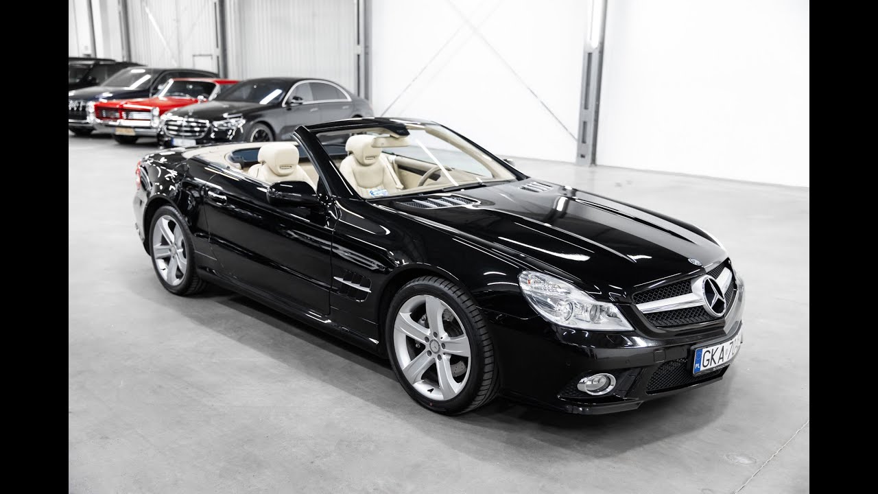 Mercedes SL 350 R230 3.5 V6 316KM, 2009. Salon PL. ABC, Airscarf ...
