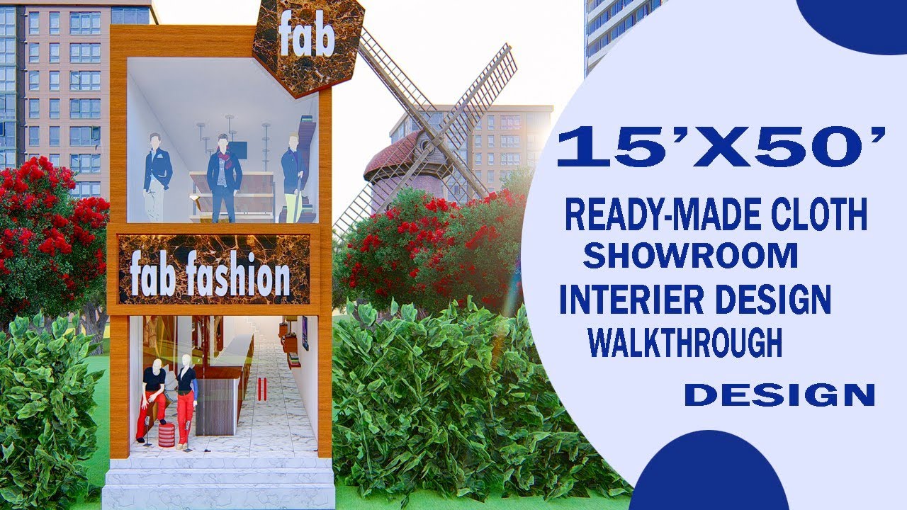 Shop Interior Design || Ready-made clothing shop interior || interior ...