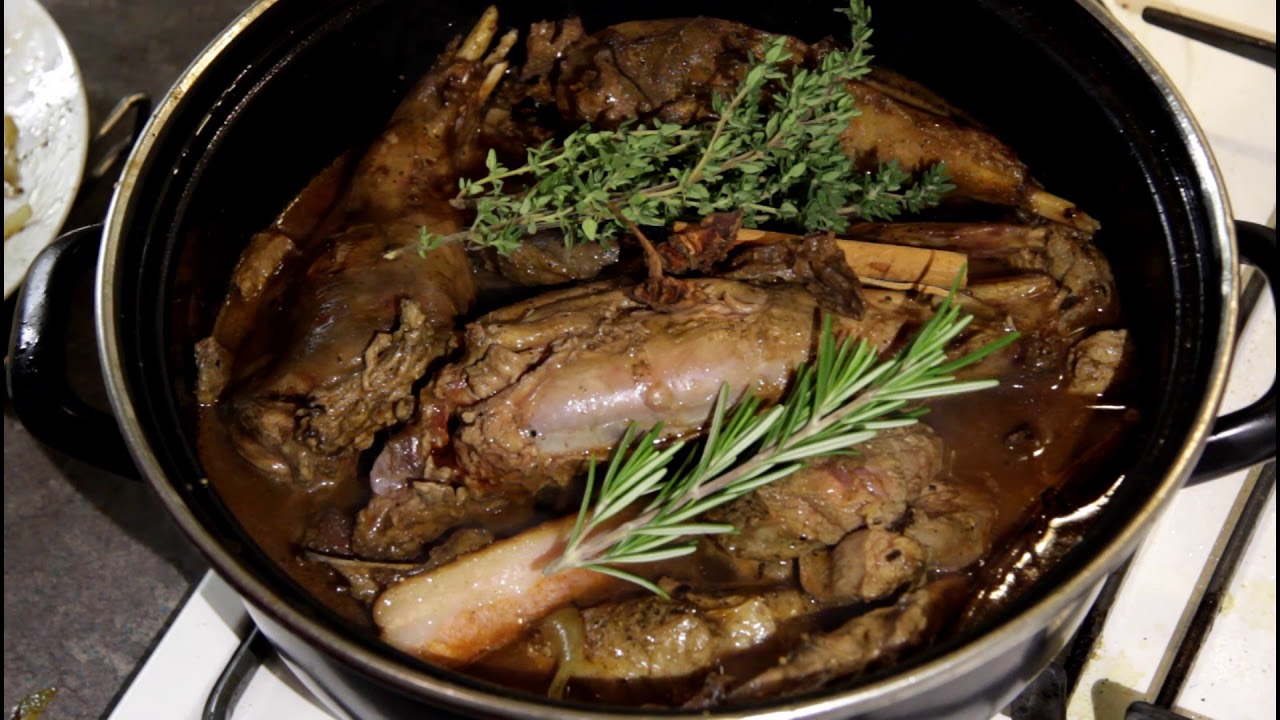 Hare with port and onions - YouTube