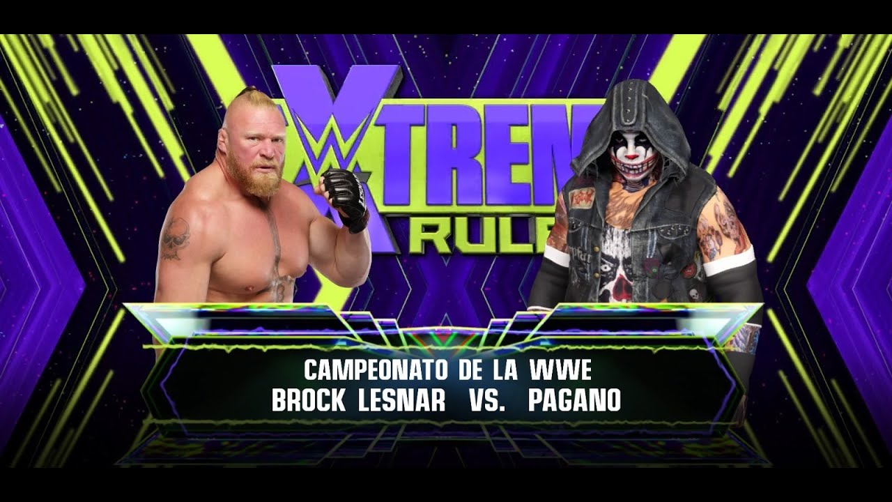 Brock Lesnar vs Pagano(lucha extrema) - YouTube