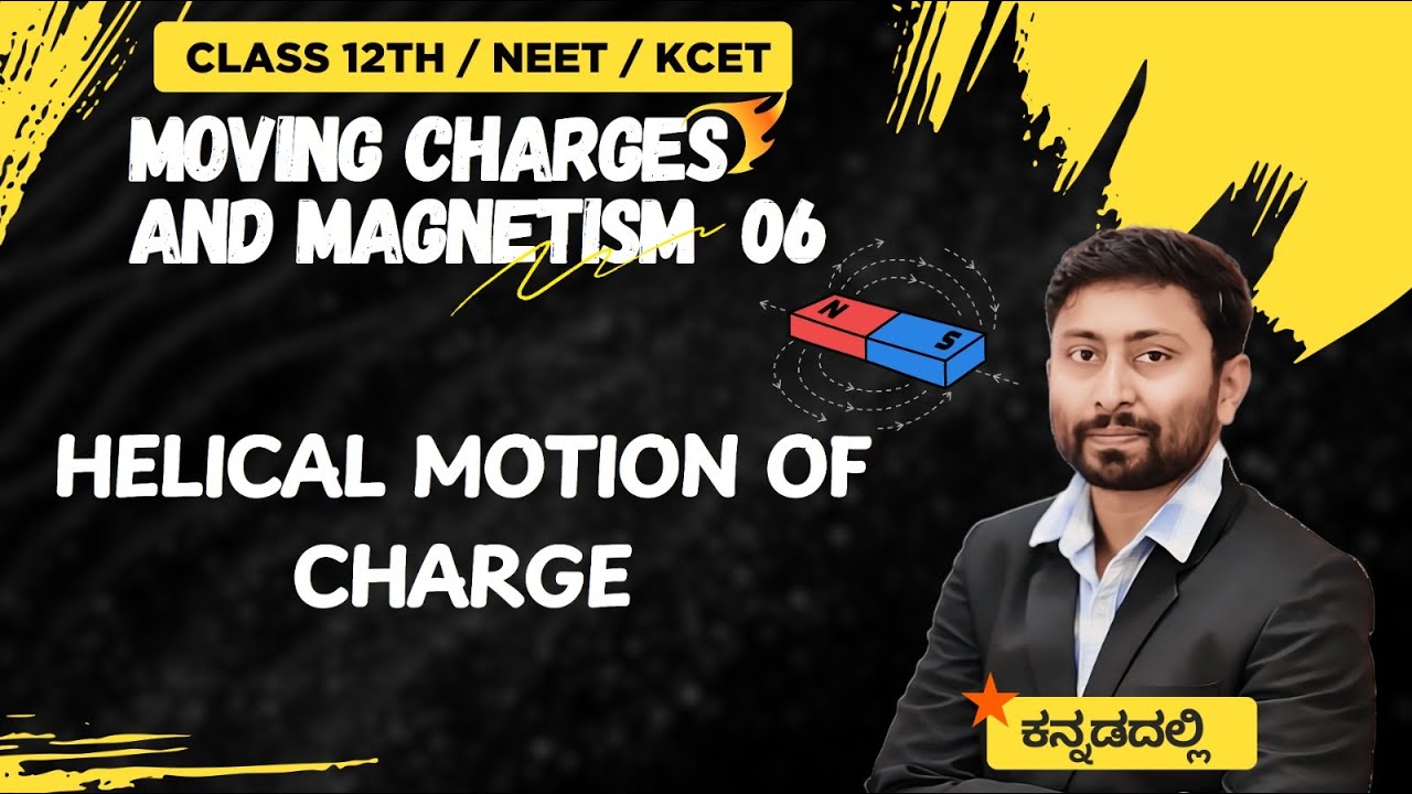 06 Moving charges and magnetism-Helical path of charge, charge moving ...