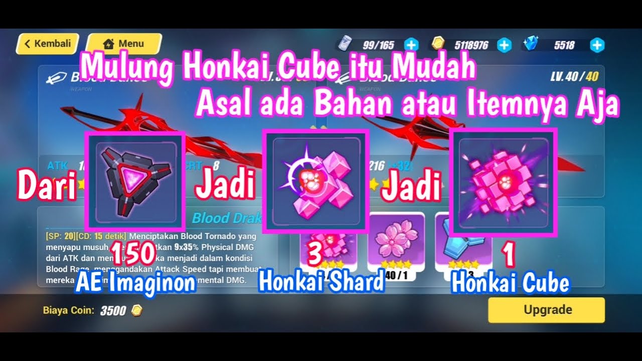 Cara Mudah Mulung Honkai Cube Buat Upgrade Weapon - Honkai Impact 3rd ...