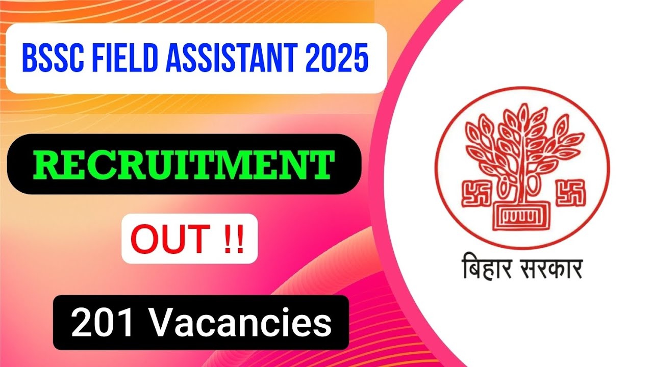 BSSC Field Assistant Recruitment 2025 | Notification Out | Full Detail ...