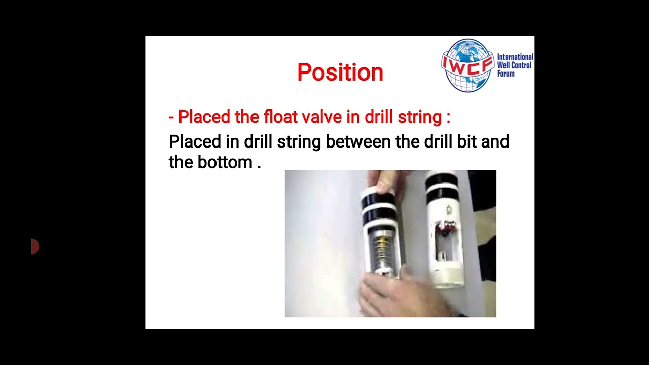 يعني إي Float Valve ؟ وبستخدمه إمتى ؟ ومكانه في ال Drill string فين ...