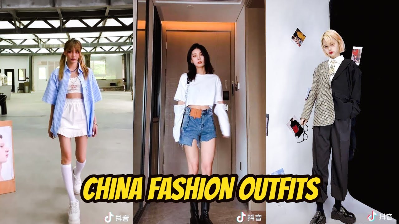 Tik Tok China 🖤 China Fashion Outfit #20 👫trung quốc Thời Trang Phối Đồ ...