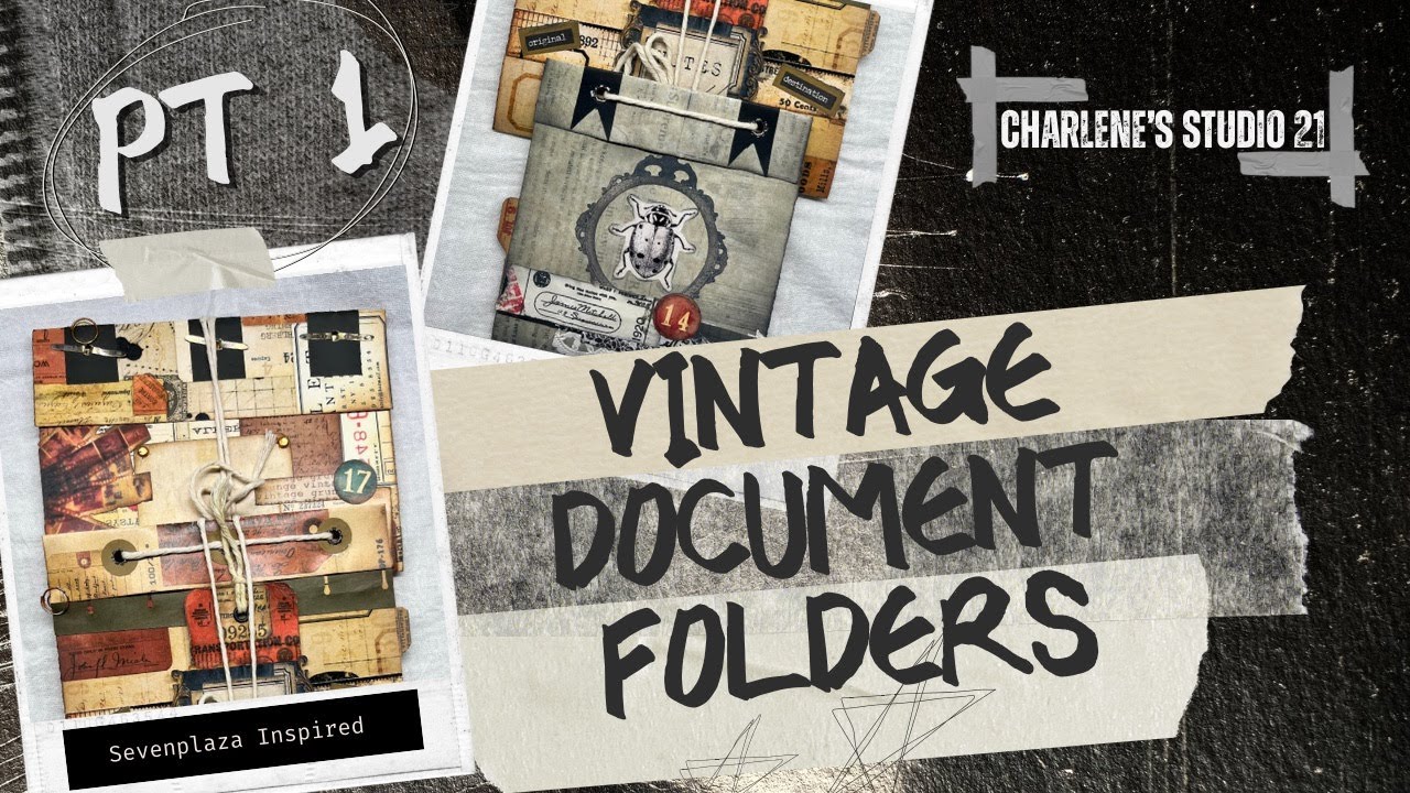 Pt #1 EASY Vintage Document Folders - YouTube