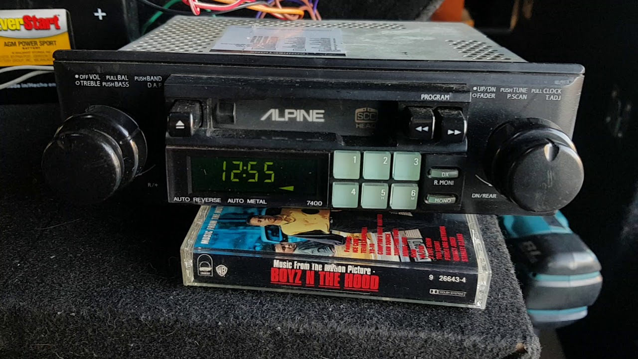Alpine 7400 Am/Fm Cassette Radio Knob (Shaft Style) Vintage Old School ...