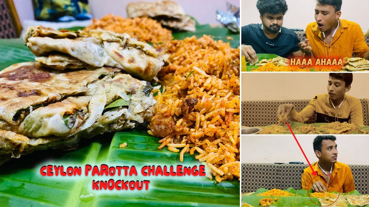 Chicken Ceylon Parotta Challenge Knockout + Bonus Fried Rice | GD ...
