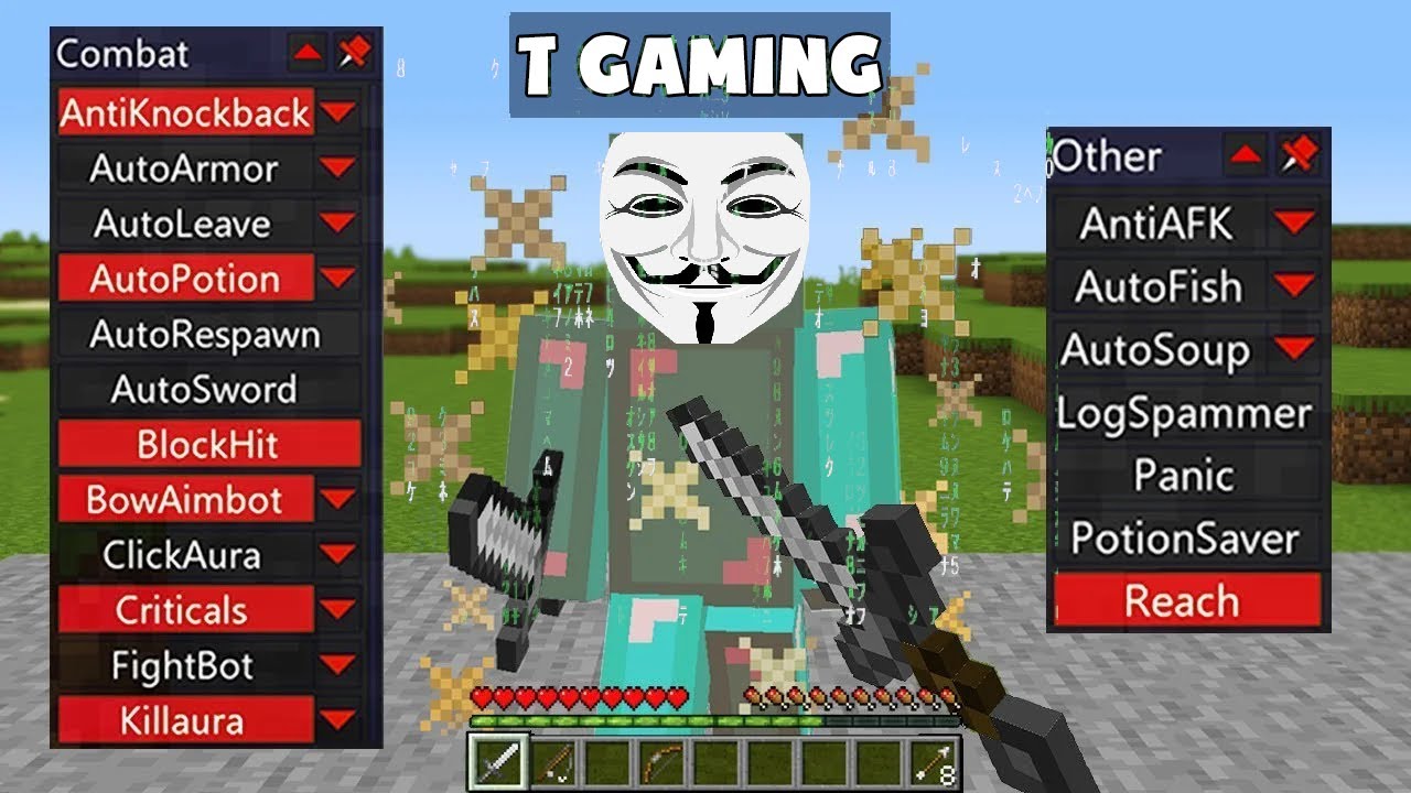 Minecraft Nhưng 1 Hacker Vs 5 Pro - YouTube