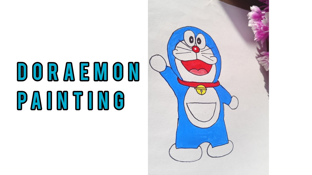 Doraemon painting || Colour drawing || easy drawing for beginners ...